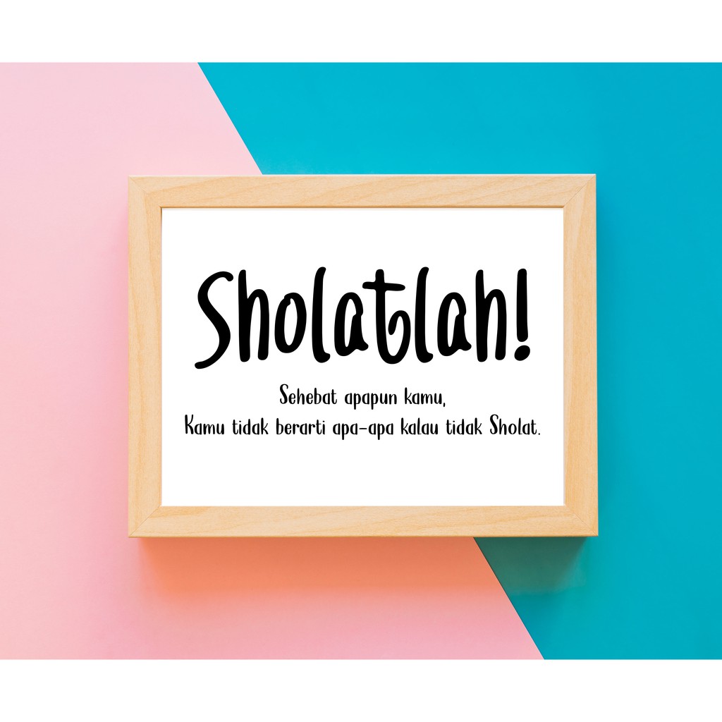 Jual Walldecor Reminder islami - Sholatlah | Shopee Indonesia