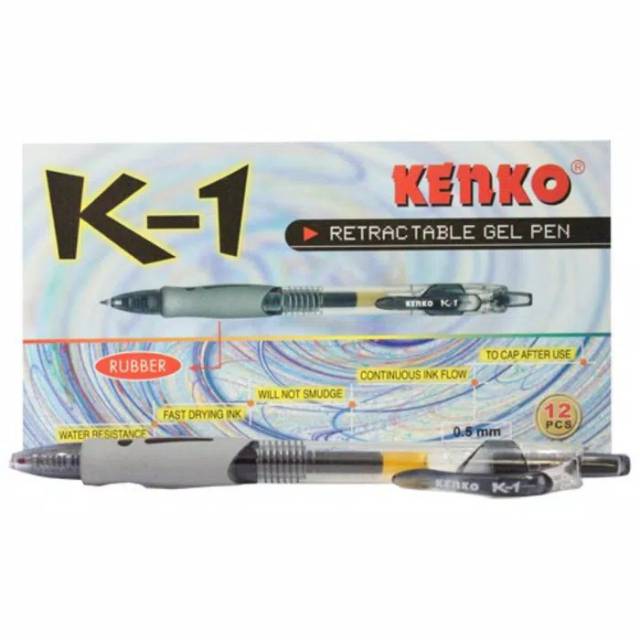 Jual Pulpen Cetek KENKO K-1 Retractable Gel Pen 0.5mm | Shopee Indonesia