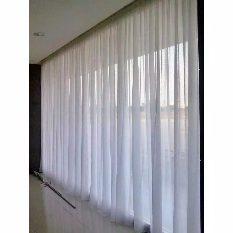 Jual Vitrage polos/vitras polos/gorden vitrace polos/vitrace putih ...