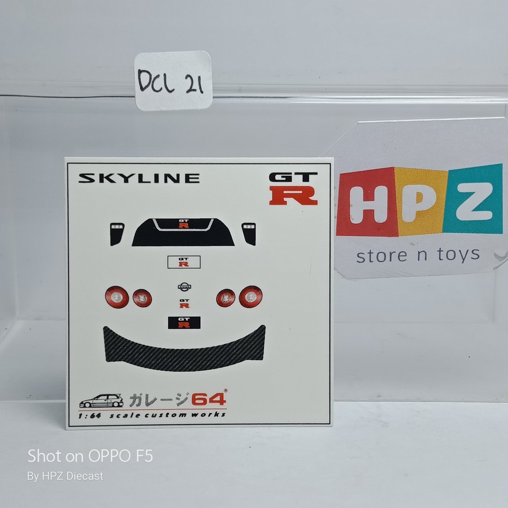 Jual Decal Set Hotwheels Skyline R35 Basic - Transparant DCL21 | Shopee ...