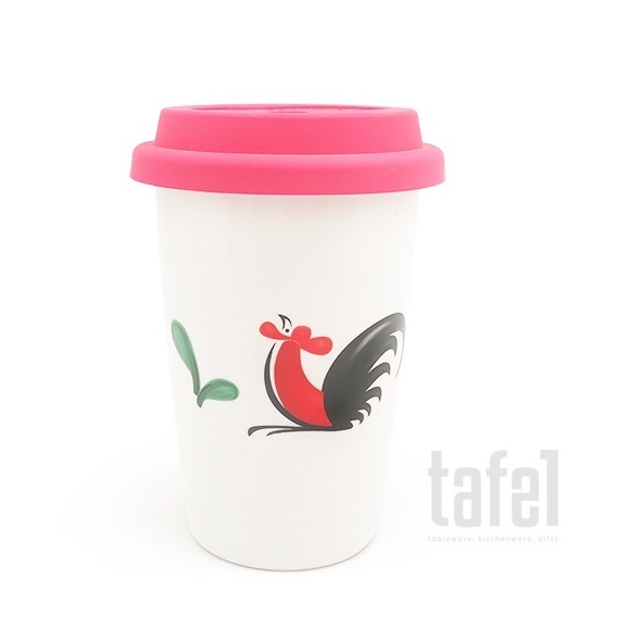 Jual KOPIN Mug Ayam Jago Porselen Tutup Silikon 300 ml Isi 1 Buah ...