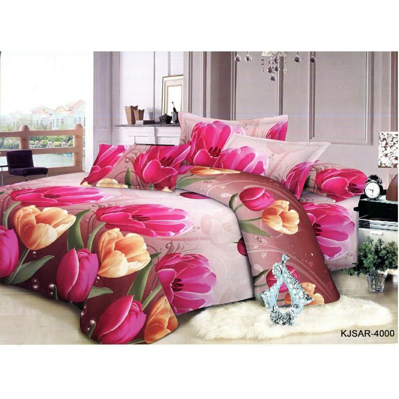 Jual Sprei Disperse Bunga Pink Kuning | Shopee Indonesia