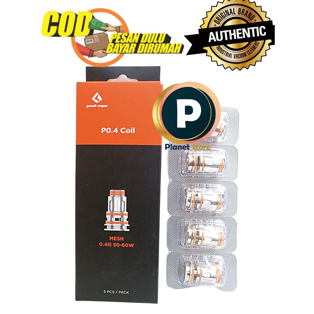 Jual KOIL COIL AEGIST PRO 100WAT 0.4 OHM MESH AUTHENTIX HARGA 1 PCS ...
