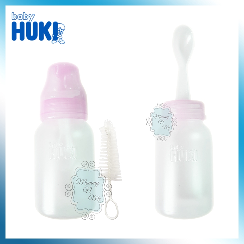 Jual MOMMYNME HUKI BOTOL WEANING BOTTLE WITH SPOON CI0272 5oz 125ml ...
