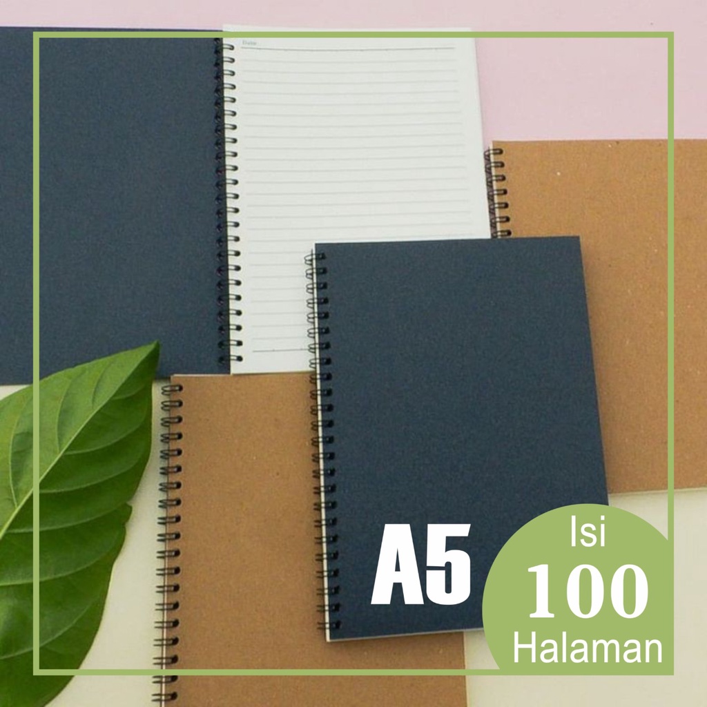 Jual NOTEBOOK A5/ JURNAL BOOK/ BROWN CRAFT /BUKU TULIS/LINE/GARIS ...