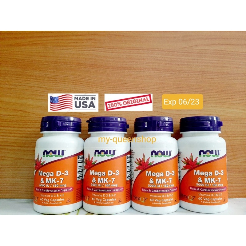 Jual VITAMIN MEGA D3 5000IU & MK-7 '60 NOW D3 5000 & MK-7 ORIGINAL USA ...