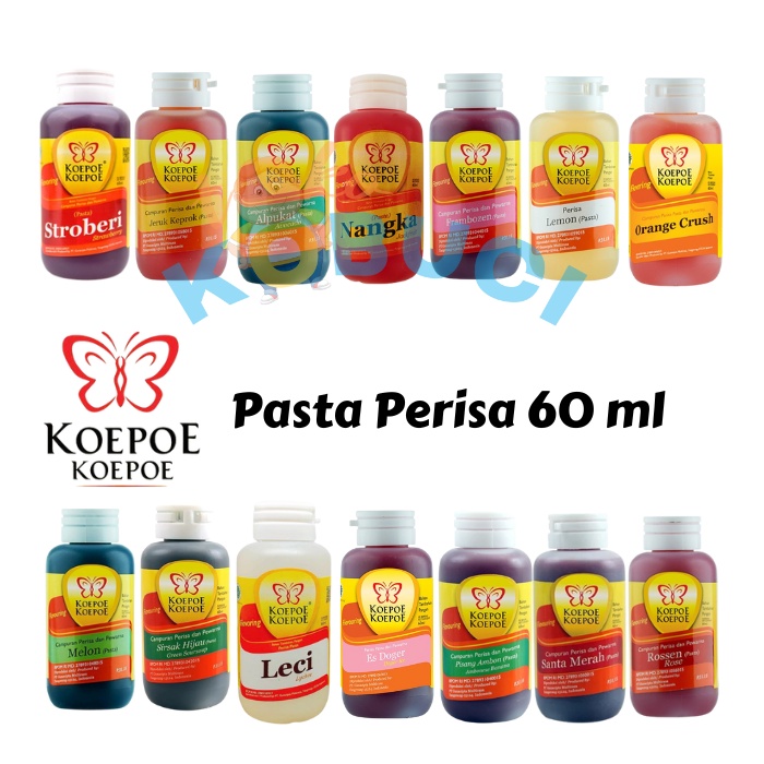 Jual Koepoe Pasta Perisa 60 ml Varian A Alpukat Lemon Rosen Frambozen ...
