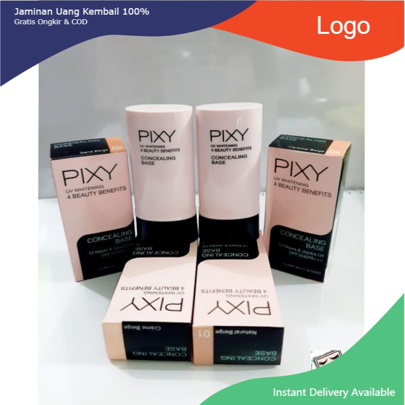 Jual Pixy UV Whitening 4 Beauty Benefits Concealing Base 9g | Shopee ...