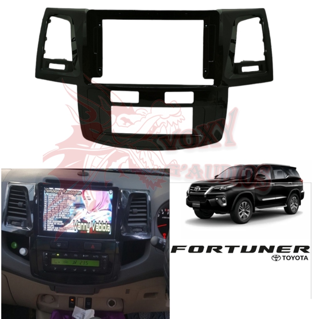 Jual Frame 9 inch Head Unit Android Fortuner 2010 sampai 2015 | Shopee ...
