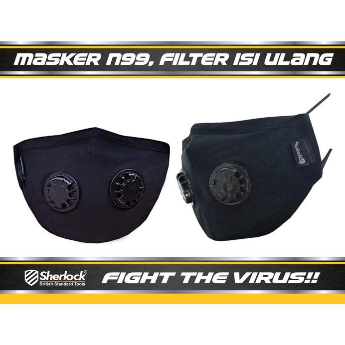 Jual MASKER RESPIRATOR SHERLOCK N99 ( EXPRESS!! SURABAYA,BANDUNG ...