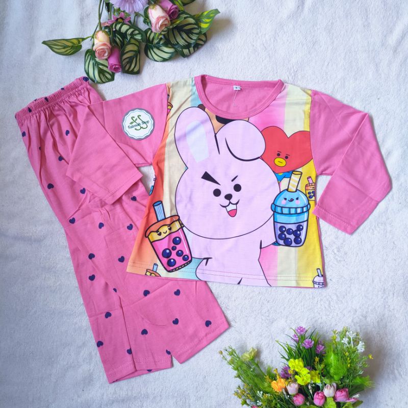 Jual Setelan Anak 2 3 4 5 6 7 Tahun Baju Boba viral murah terbaru BTS ...