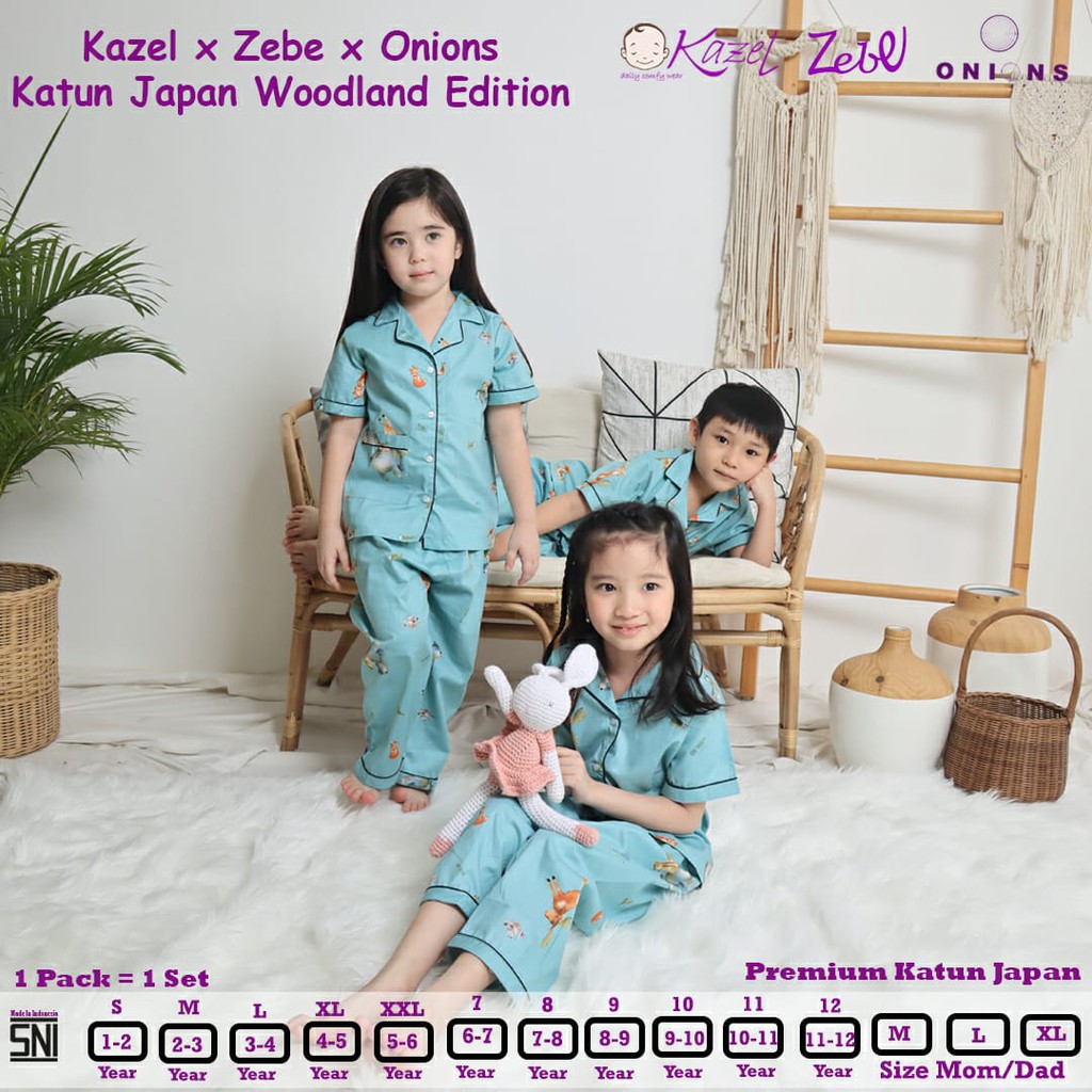 Jual Zebe Katun Japan Woodland | Shopee Indonesia