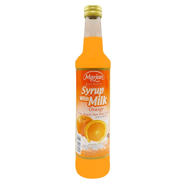 Jual Marjan Boudoin Syrup With Milk Orange 460 ml | Shopee Indonesia