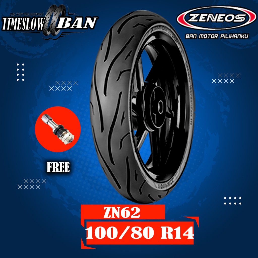 Jual Ban Motor Matic // ZENEOS ZN62 100/80 Ring 14 Tubeless | Shopee ...
