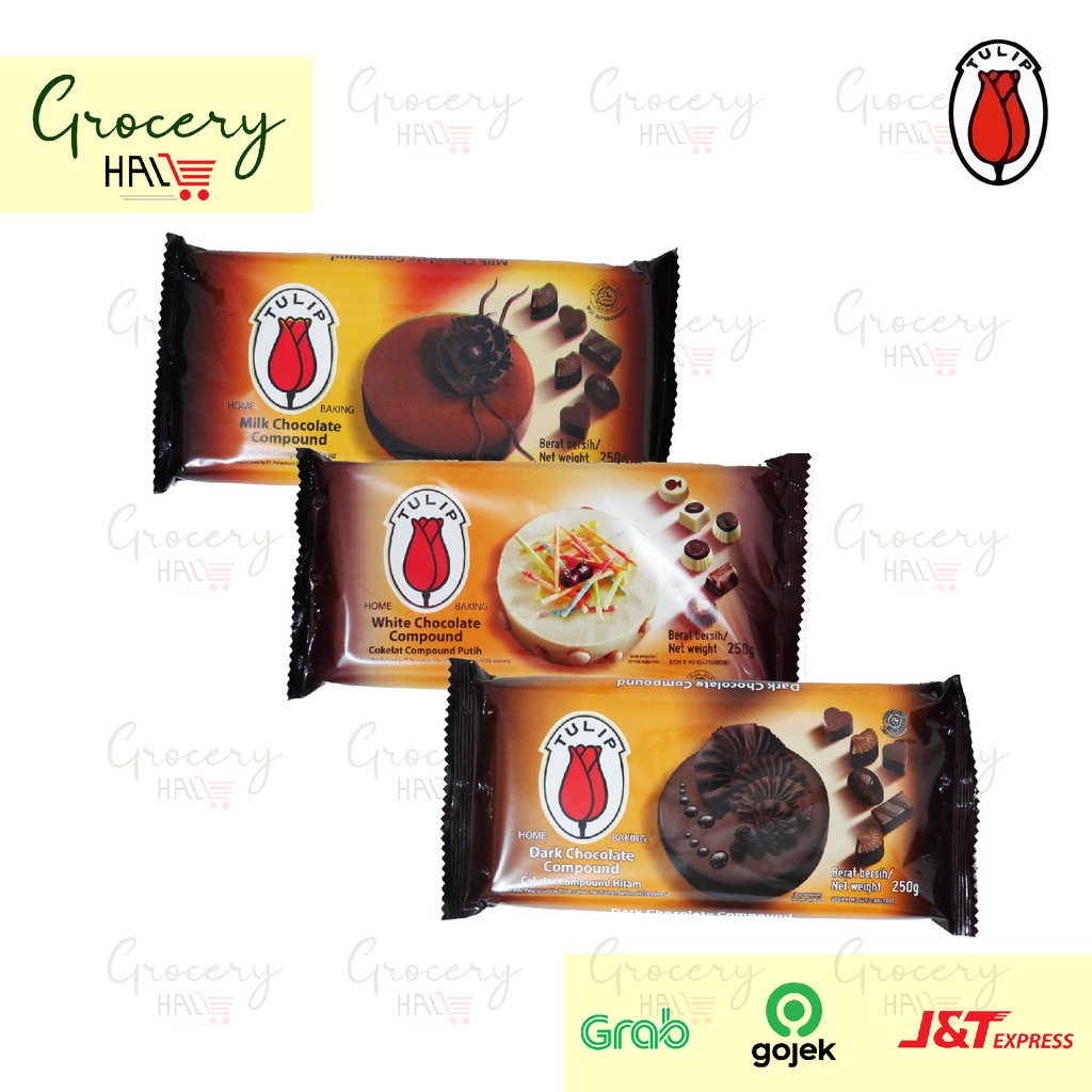 Jual TULIP CHOCOLATE COMPOUND 225 GRAM ( DARK CHOCO / MILK CHOCO ...
