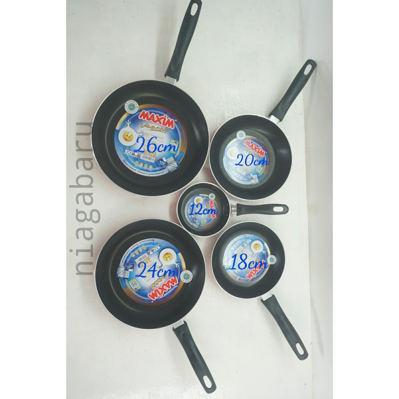 Jual Teflon maxim Penggorengan 24 cm Maxim Valen Tino Frypan | Shopee ...