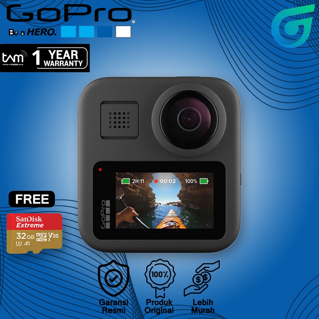 Jual GoPro Max 360 Action Camera - Garansi Resmi 1 Tahun | Shopee Indonesia