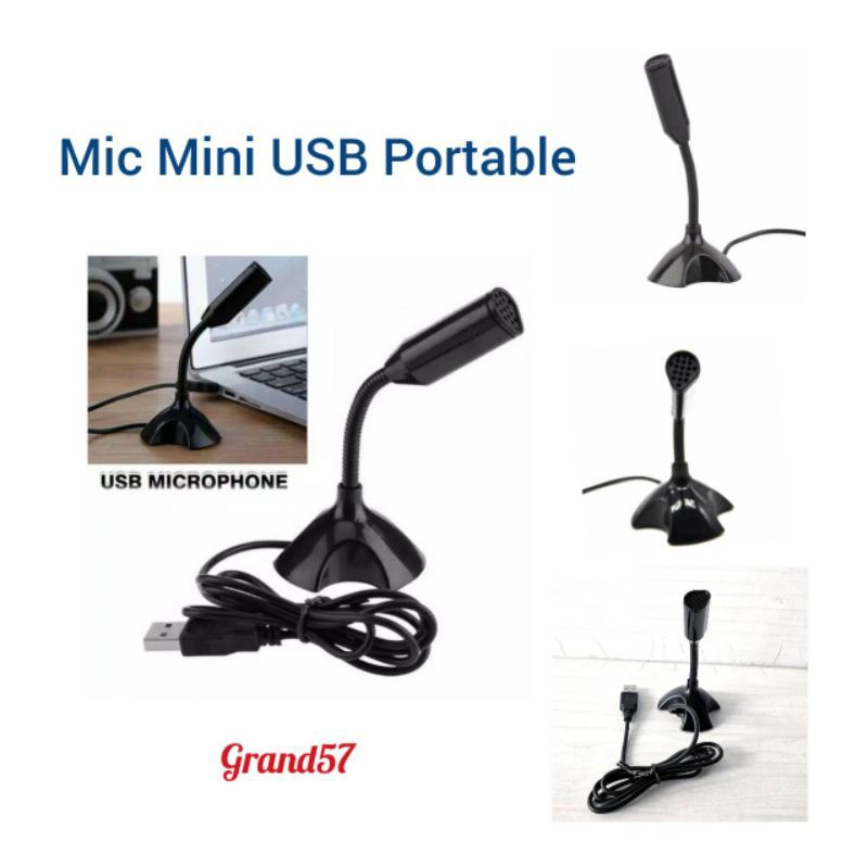 Jual mic mini usb meja desktop pc mac laptop record mikrofon condenser ...