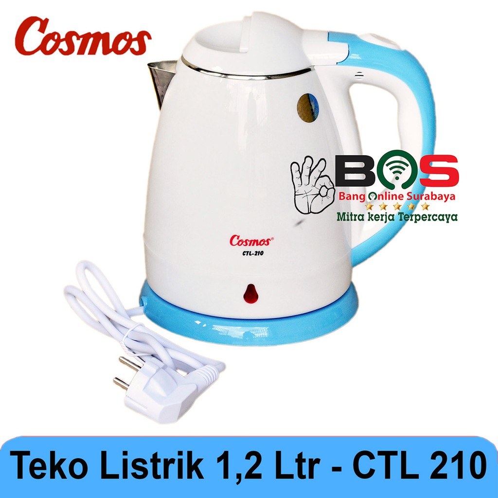 Jual Teko Elektrik Pemanas Air Ketel Cosmos 1,2L CTL210 CTL 210 CTL-210 | Shopee Indonesia