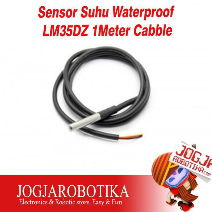 Jual Sensor Suhu Waterproof LM35DZ 1Meter Cabble LM35 LM 35 | Shopee Indonesia