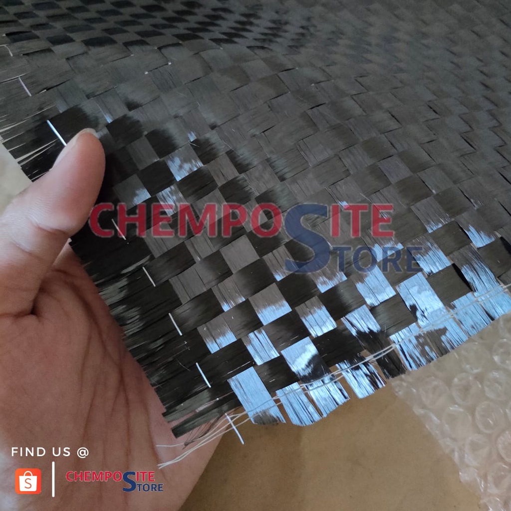 Jual Serat carbon kevlar SPREAD TOW 20MM X 20MM 12K 80GSM L 1M | Shopee ...