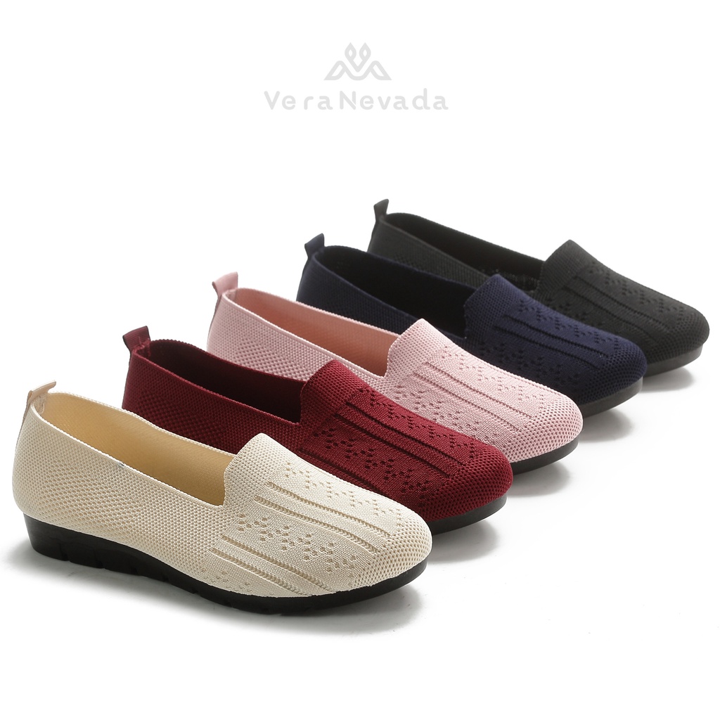 Jual Vera Nevada Sepatu Flat Slip On Wanita Shoes 603 | Shopee Indonesia