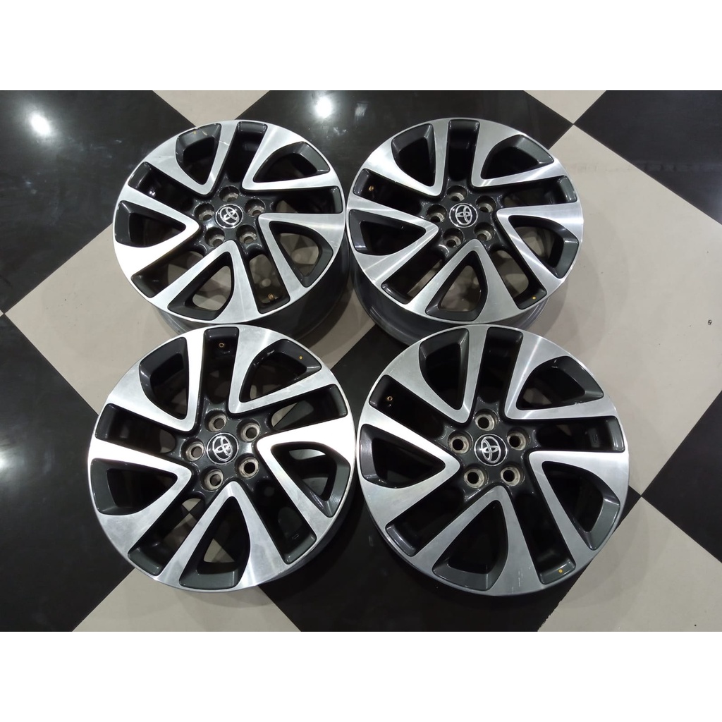 Jual VELG SEKEN RACING ORI OEM BEKAS MOBIL SIENTA RING 16 LEBAR 6 PCD 5x100 ET 45 WARNA GREY ...