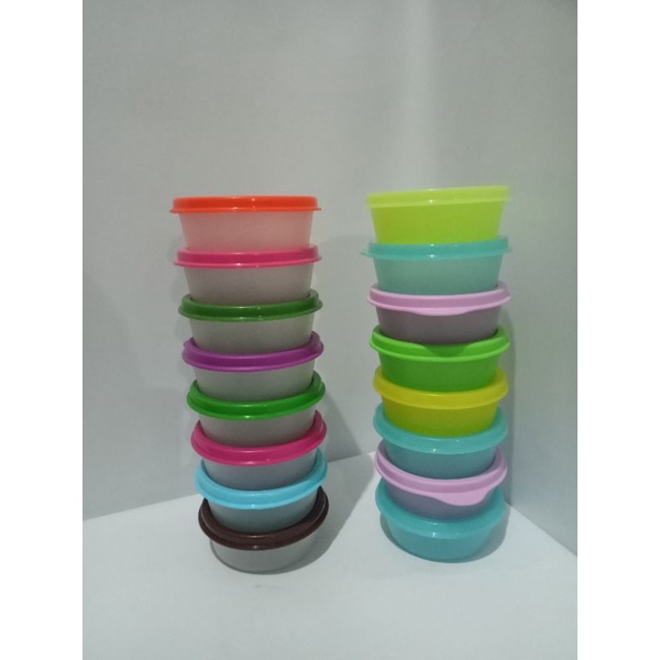 Jual Small round container 80ml ecer 1pcs bisa pilih warna tempat wadah ...
