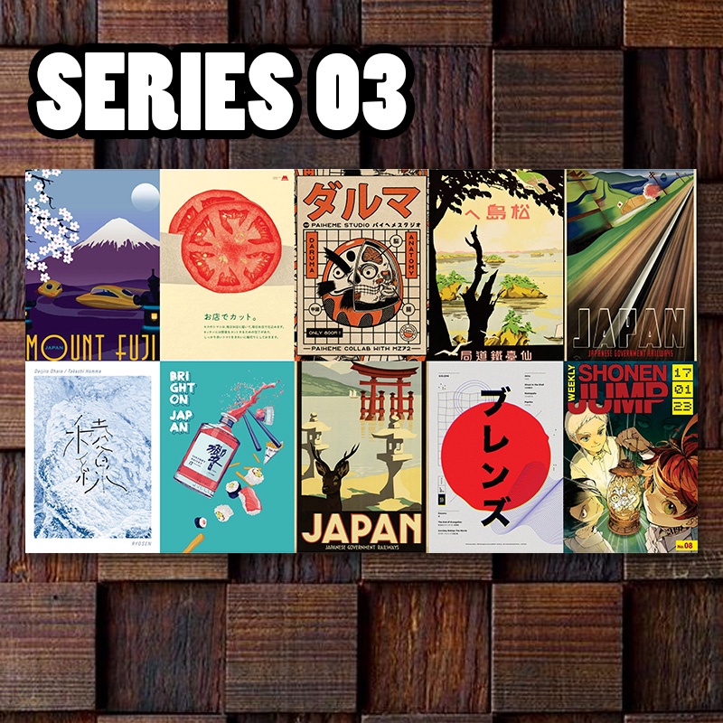 Jual (10pcs poster) Poster Dinding Aesthetic JEPANG | Isi 10 Poster ...