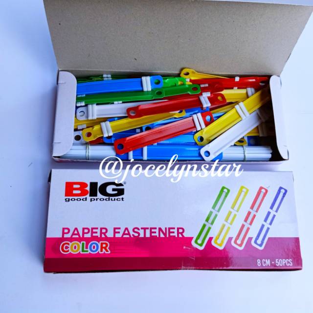 Jual Paper Fastener / acco warna ( isi 50 pcs) | Shopee Indonesia