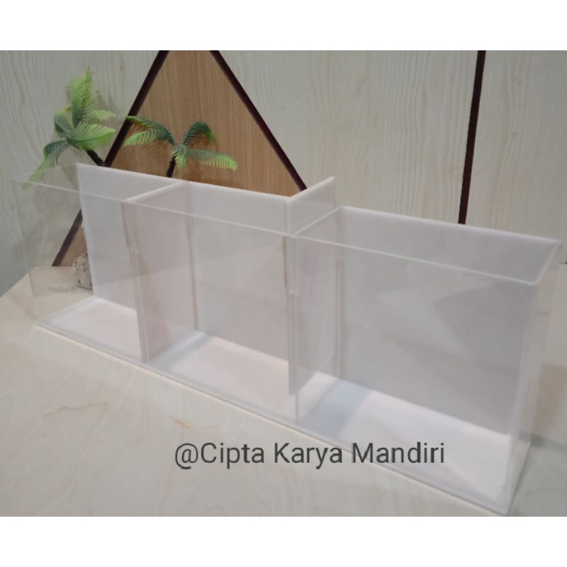 Jual Promo Soliter Akrilik Cupang 3 Kamar 30 x 6 x 12 cm Akuarium ...