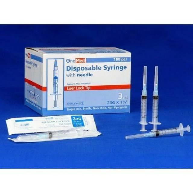 Jual Spuit 3cc Onemed / Disposable Syringe 3cc Onemed / Syringe 3cc ...