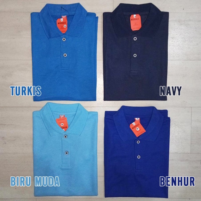 Jual MAJIME Man Woman - Polo Shirt - Kaos Polo Kerah Polos Dewasa Pria Wanita Lengan Pendek S ...