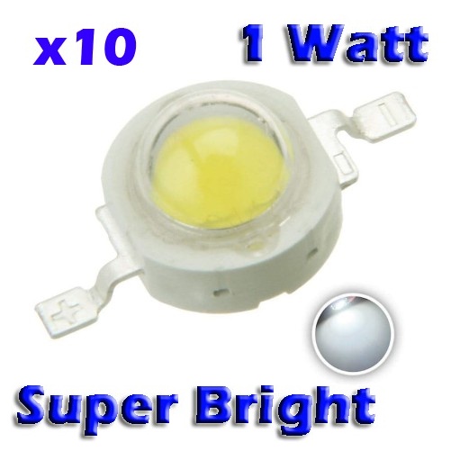 Jual GROSIR 10 PCS High Power LED 1W White Emitter Bead - Biji LED ...