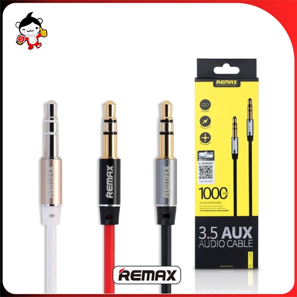 Jual Kabel Aux REMAX 1M Jack 3.5mm | Shopee Indonesia