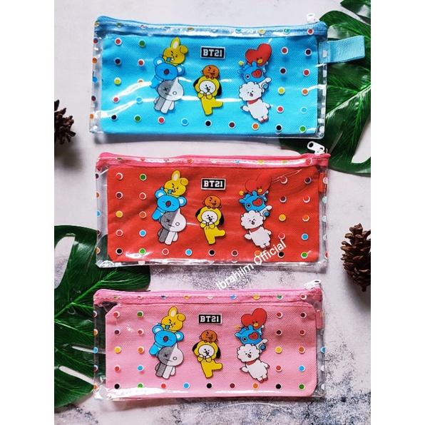 Jual TEMPAT PENSIL LUCU TRANSPARAN 2 IN 1 TEMPAT PENSIL MIKA KARAKTER ...