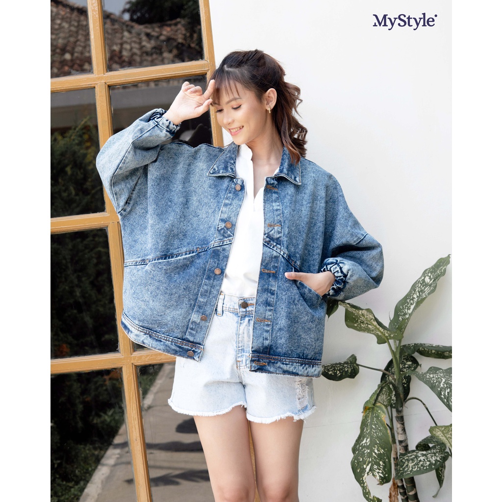 Jual MyStyle Denim Jacket JKT-111 | Shopee Indonesia