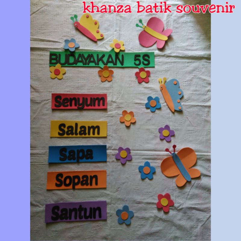 Jual HIASAN KELAS/HIASAN DINDING BUDAYAKAN 5S | Shopee Indonesia
