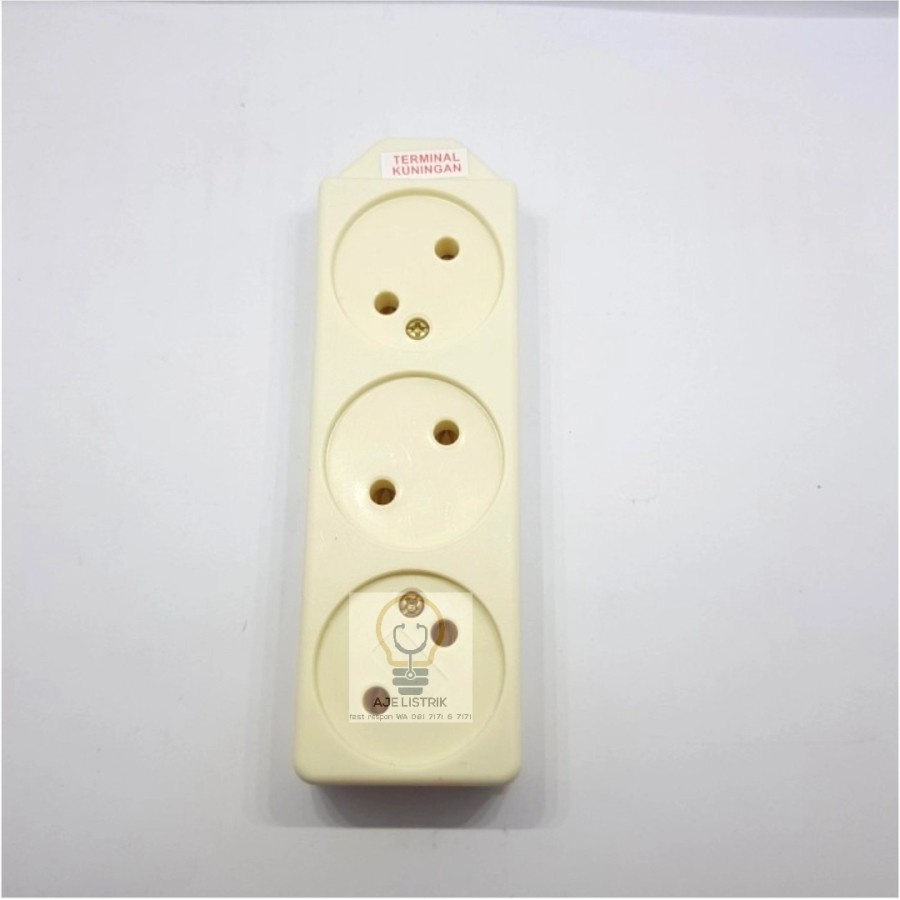 Jual Stop Kontak Tipis Terminal 3 Lubang Cartenz Bukan Uticon Broco ...