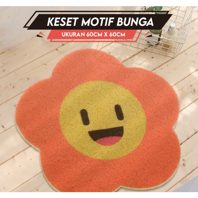 Jual Keset Kaki / Keset Kamar Mandi Anti Slip / Keset Motif Bunga ...