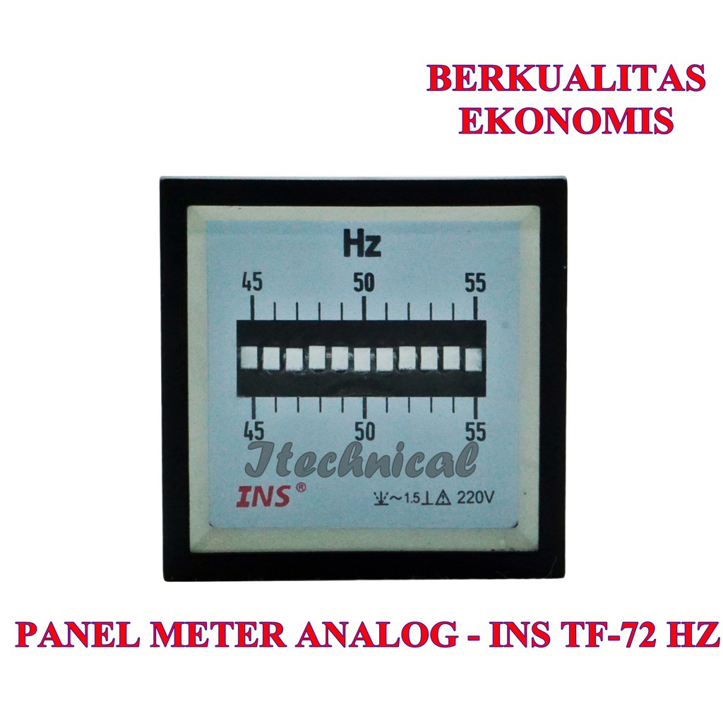 Jual PANEL METER INS FREKUENSI FREQUENCY HZ DIRECT 72X72 GETAR INS ...