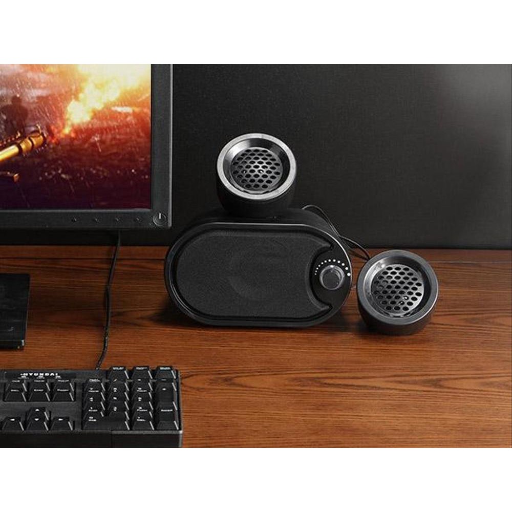 Jual Speaker Komputer Stereo with LED Robot RS170 | Shopee Indonesia