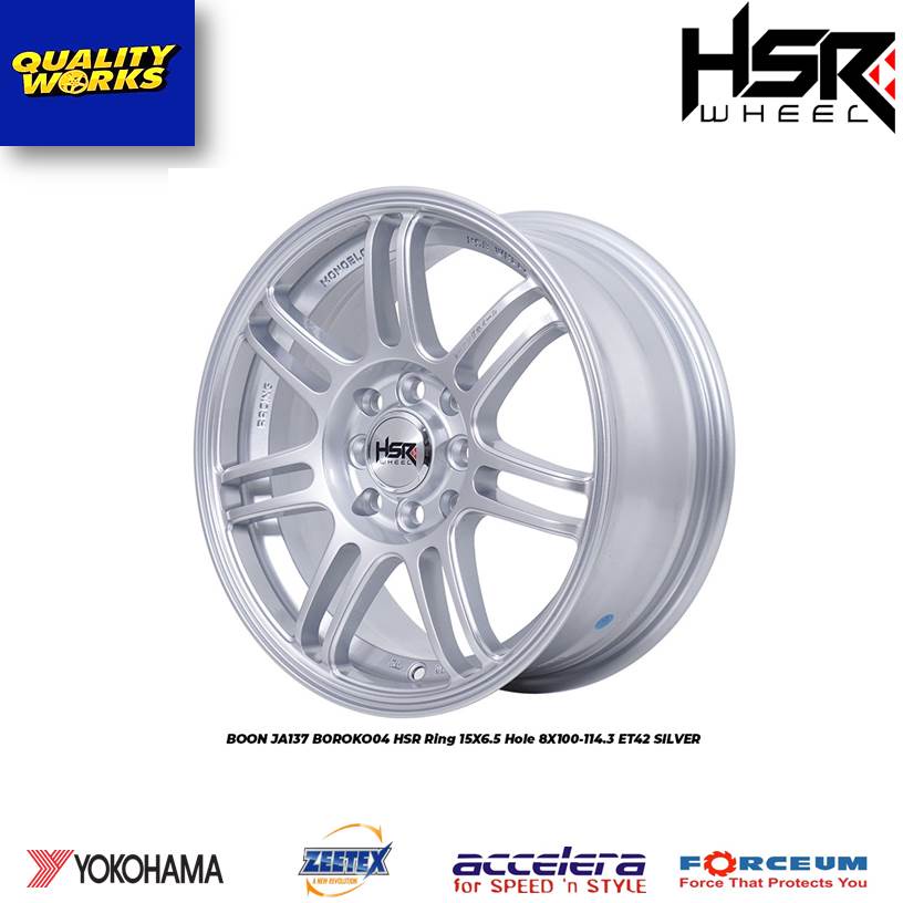 Jual VELG RACING MOBILIO JAZZ AVANZA XENIA BOON HSR R15X65 HOLE 8X100 ...