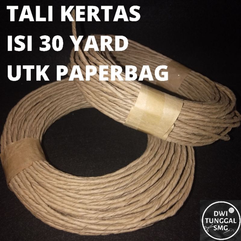 Jual TALI KERTAS PAPERBAG ROLL ISI 30YARD | Shopee Indonesia