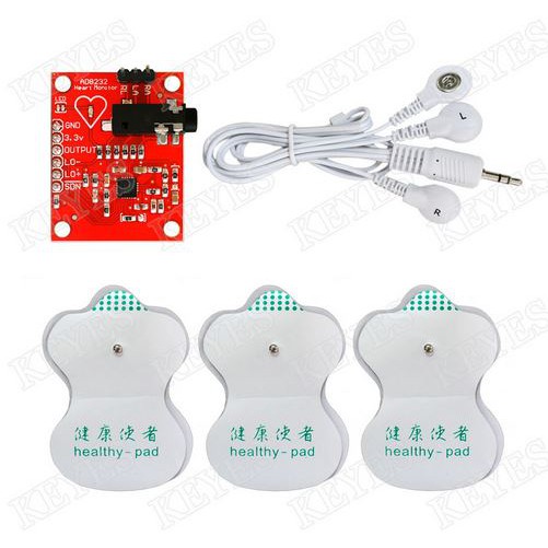 Jual Ad8232 Ecg Module Measurement Pulse Heart Monitoring Sensor Kit Keyes Shopee Indonesia