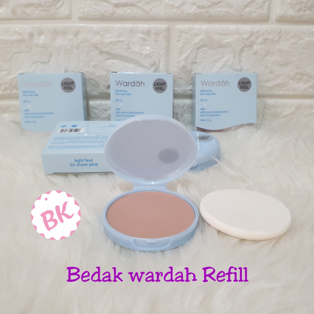 Jual BEDAK WARDAH ORIGINAL / WARDAH REFILL POWDER LIGHTENING TWO WAY ...