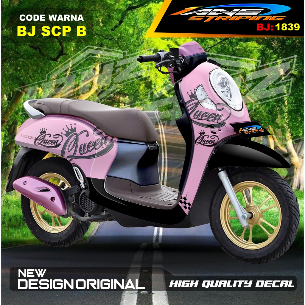 Jual VARIASI STICKER MOTOR SCOOPY FULL BODY / STIKER SCOOPY FULL BODY ...