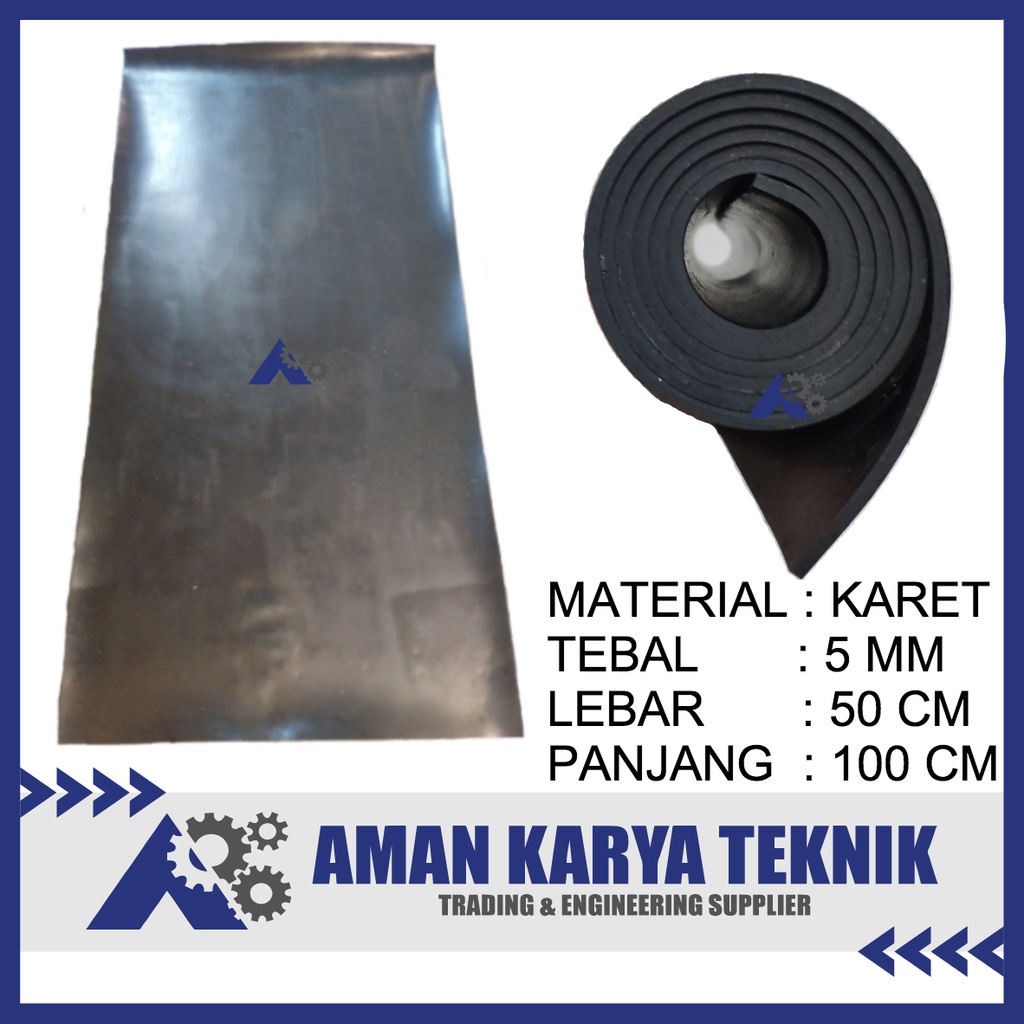 Jual Karet Hitam Lembaran ( Rubber Sheet ) 5 mm x 50 cm x 100 cm | Shopee Indonesia
