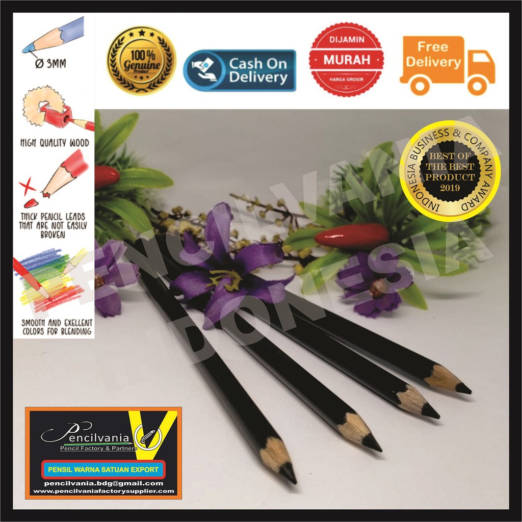 Jual PENSIL WARNA HITAM Satuan Panjang Lengkap Murah Rekomendasi ...