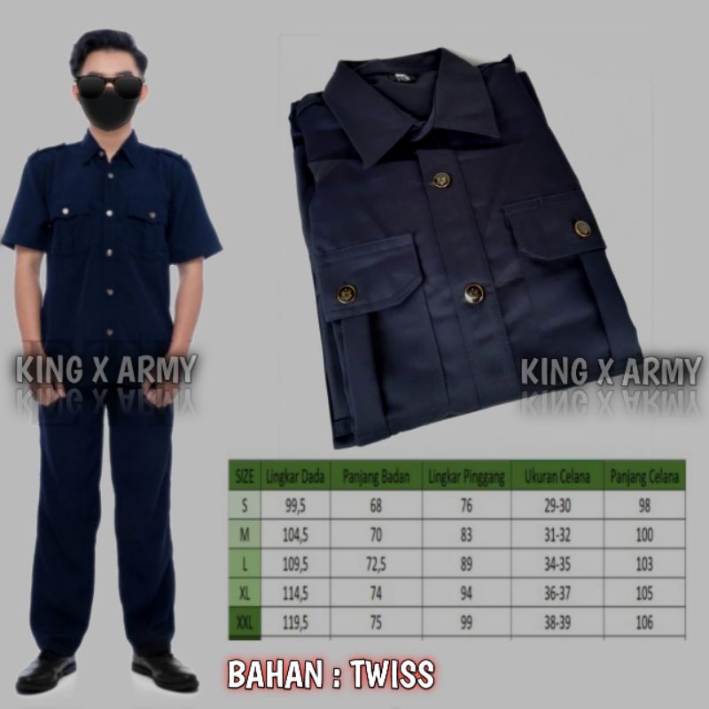 Jual Seragam Safari Baju Safari Setelan Safari Pendek Biru / Seragam ... Jual Seragam Safari Baju Safari Setelan Safari Pendek Biru / Seragam ...